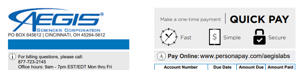 Pay My Bill - Aegis Sciences Corporation